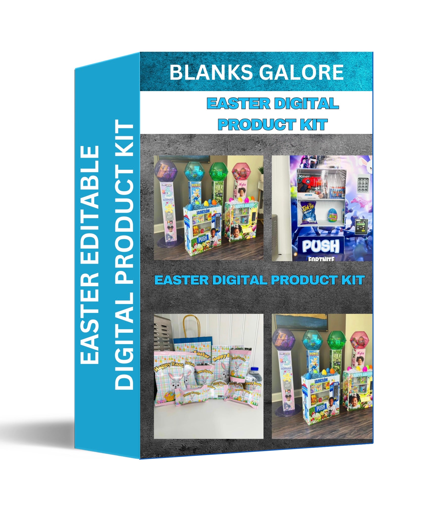 Easter Editable Digital Kit – Blanks Galore