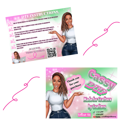 Editable Thank you Card w/QR Code – Blanks Galore